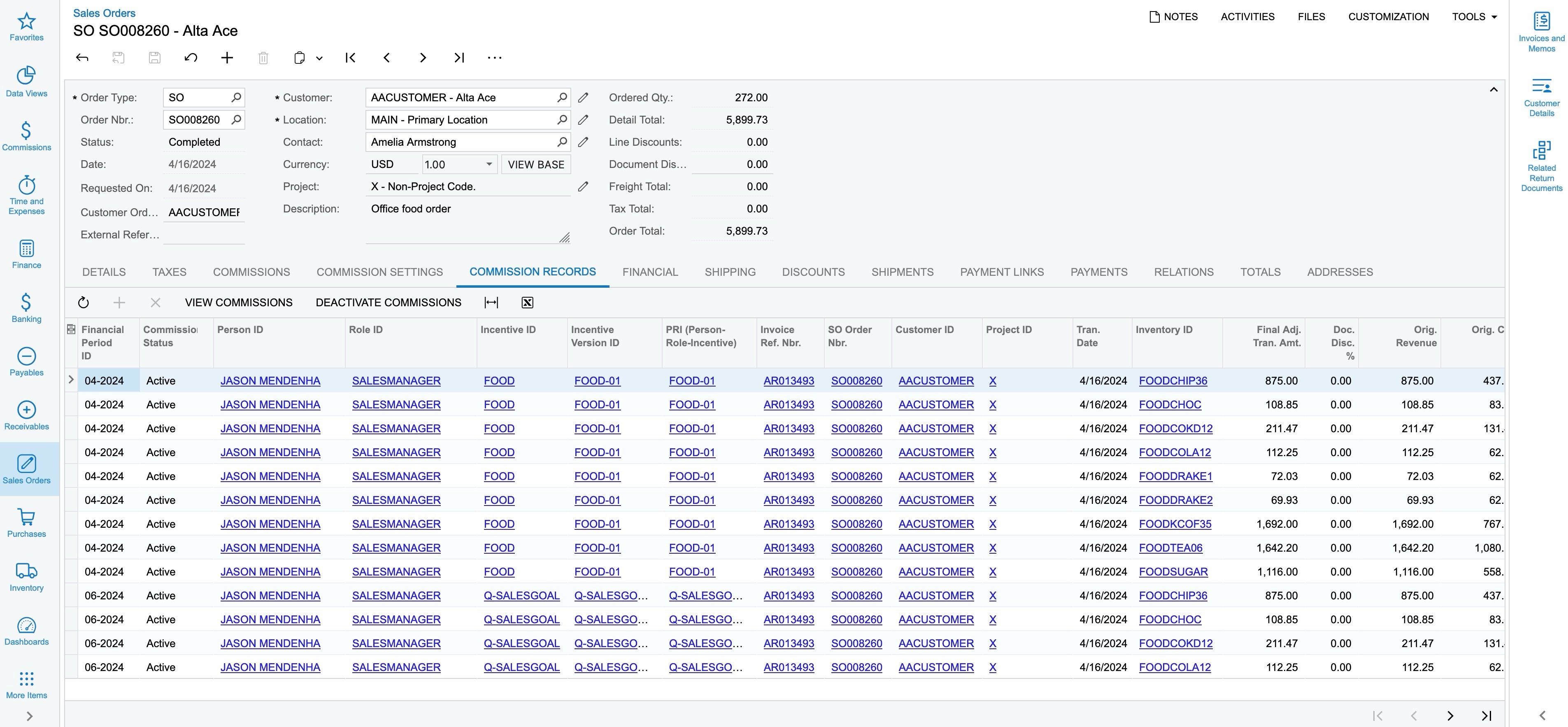 Commissions Conductor - Marketplace | Acumatica Cloud ERP