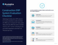 Construction Accounting Software | Acumatica Cloud ERP