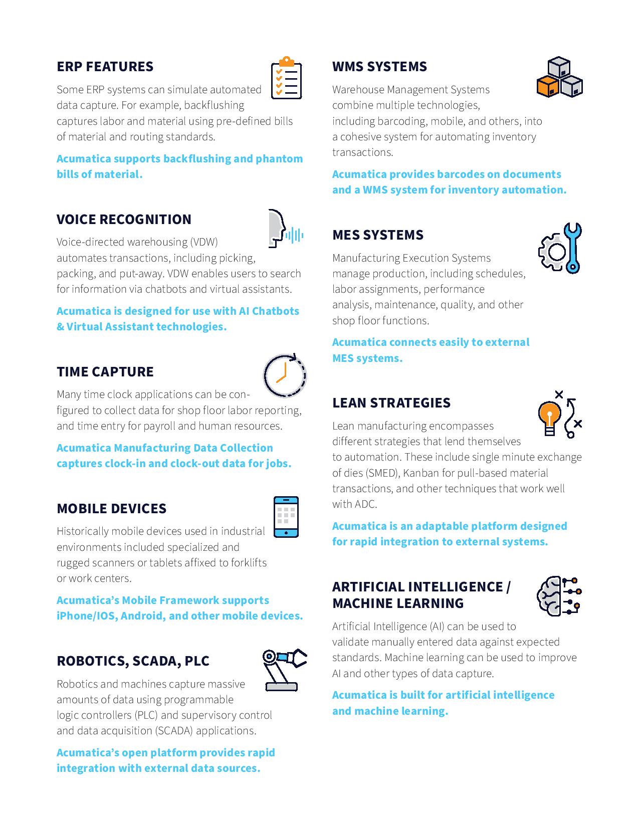 Automated Data Capture for Manufacturers | Acumatica Cloud ERP