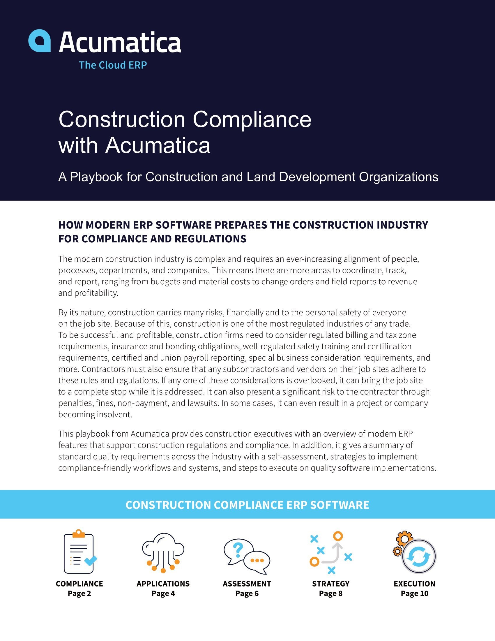 Support Construction Compliance with Modern ERP | Acumatica Cloud ERP