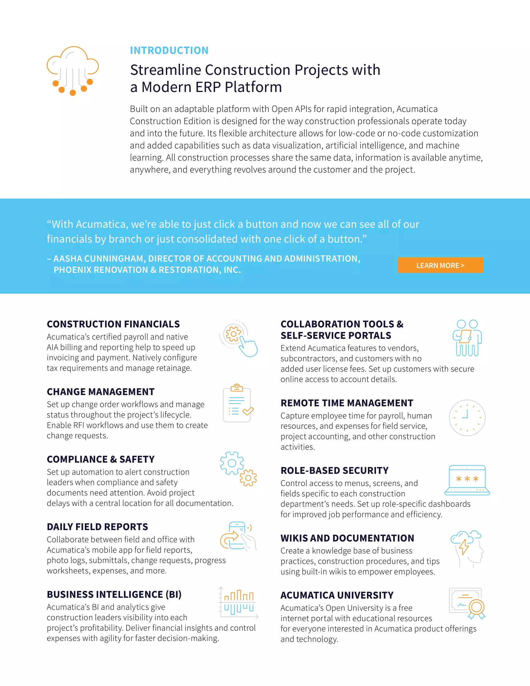 Modern ERP Software Serves All Construction Roles | Acumatica Cloud ERP
