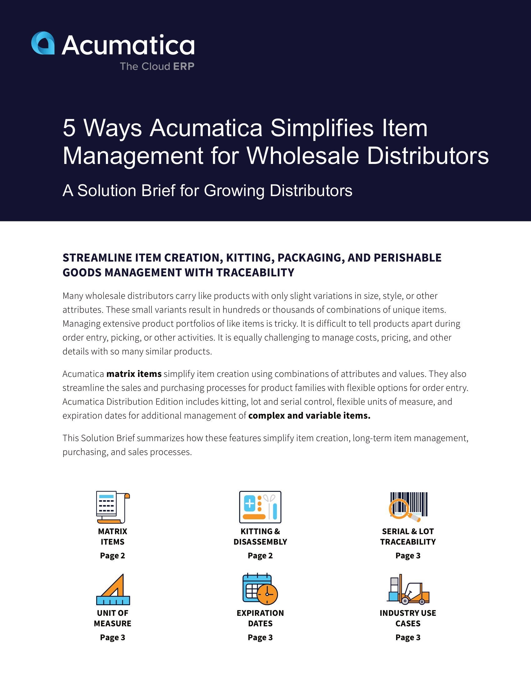 Find Your Next Item Management Software | Acumatica Cloud ERP