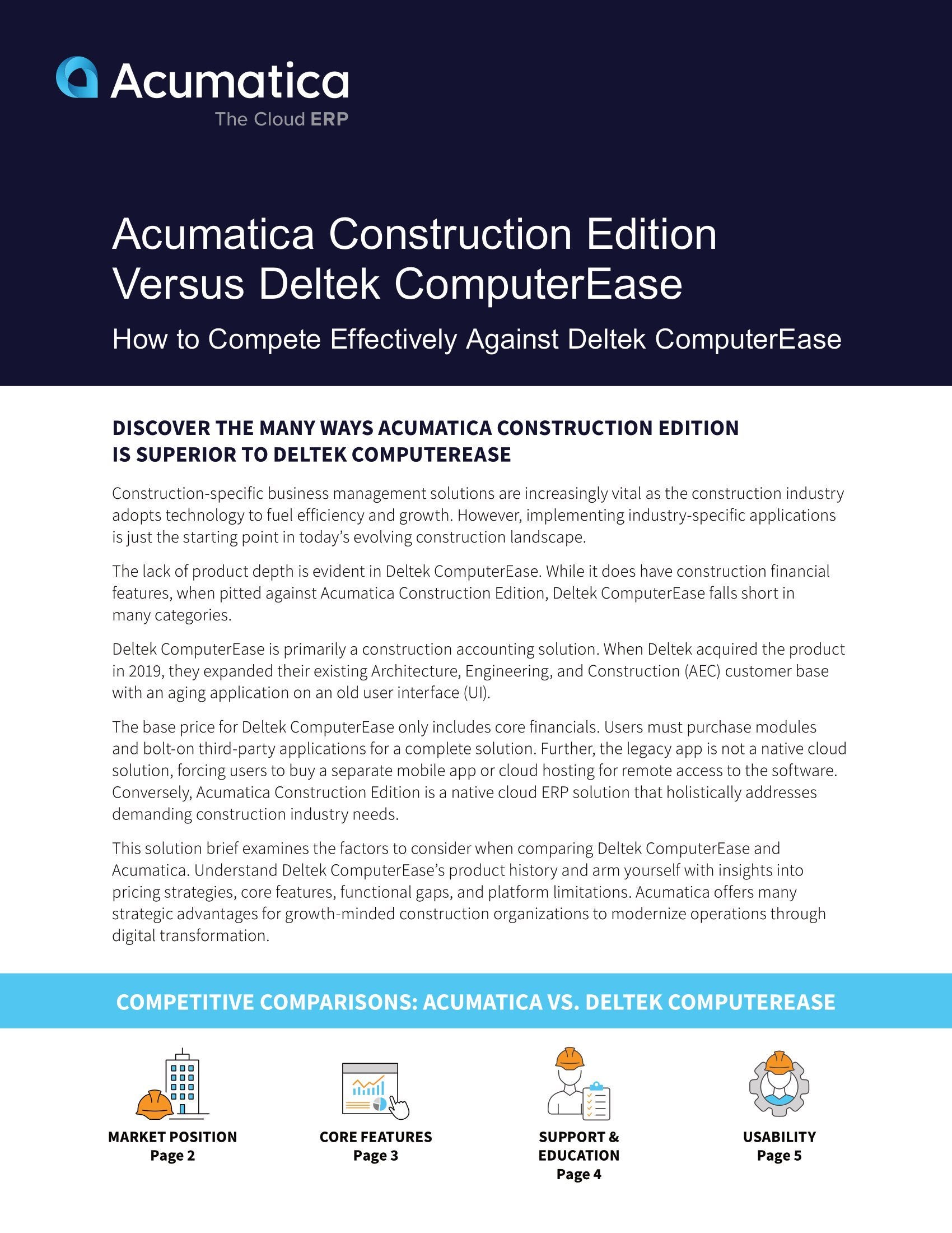 Why Acumatica Construction Edition Bests Deltek ComputerEase In A Head ...
