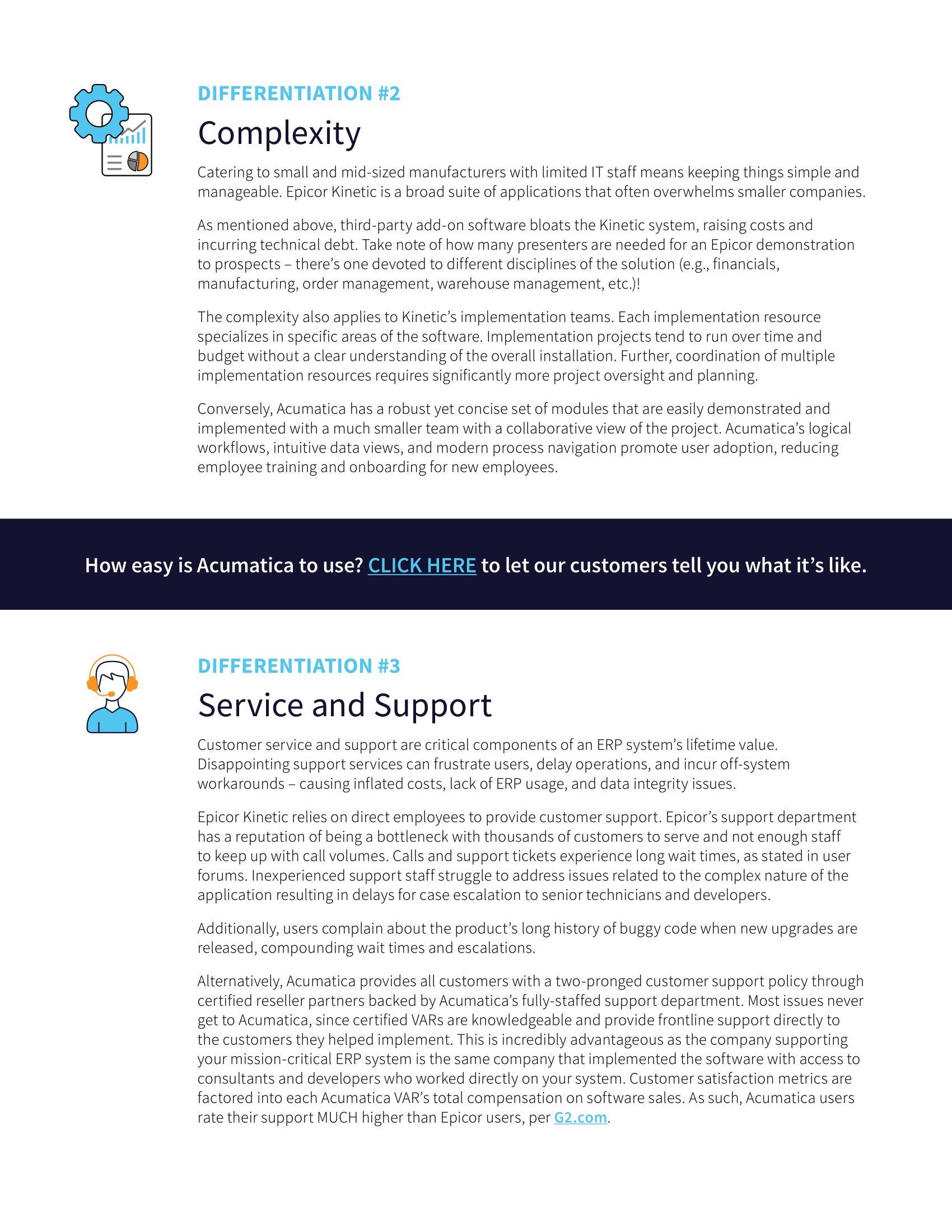 Differences Between Acumatica and Epicor Kinetic | Acumatica Cloud ERP